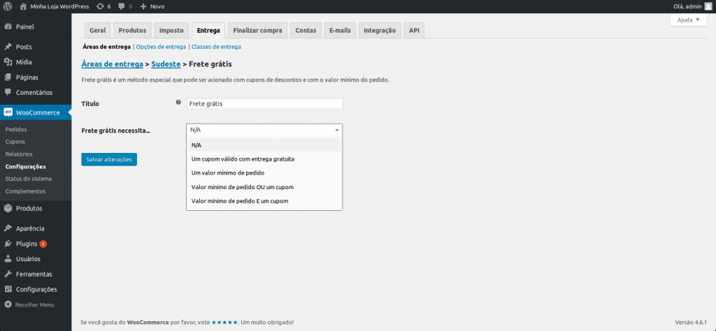 Métodos De Entrega No Woocommerce Central De Ajuda Com Tutoriais E Informações Hostnet
