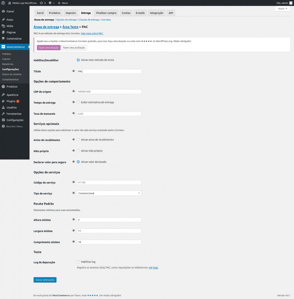 Métodos De Entrega No Woocommerce Central De Ajuda Com Tutoriais E Informações Hostnet