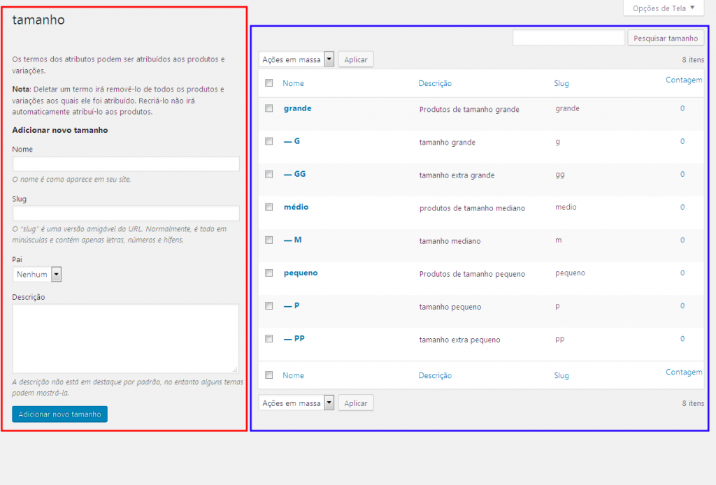 Atributos De Produtos No Woocommerce Central De Ajuda Com Tutoriais E Informações Hostnet