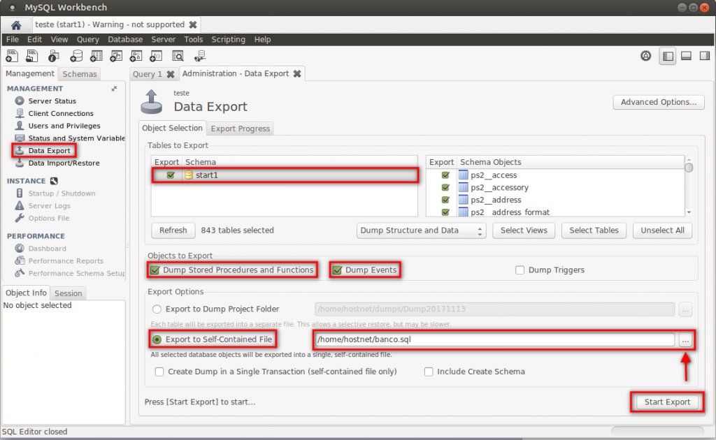Exportação do Banco via MySQL WorkBench - Central de Ajuda com ...