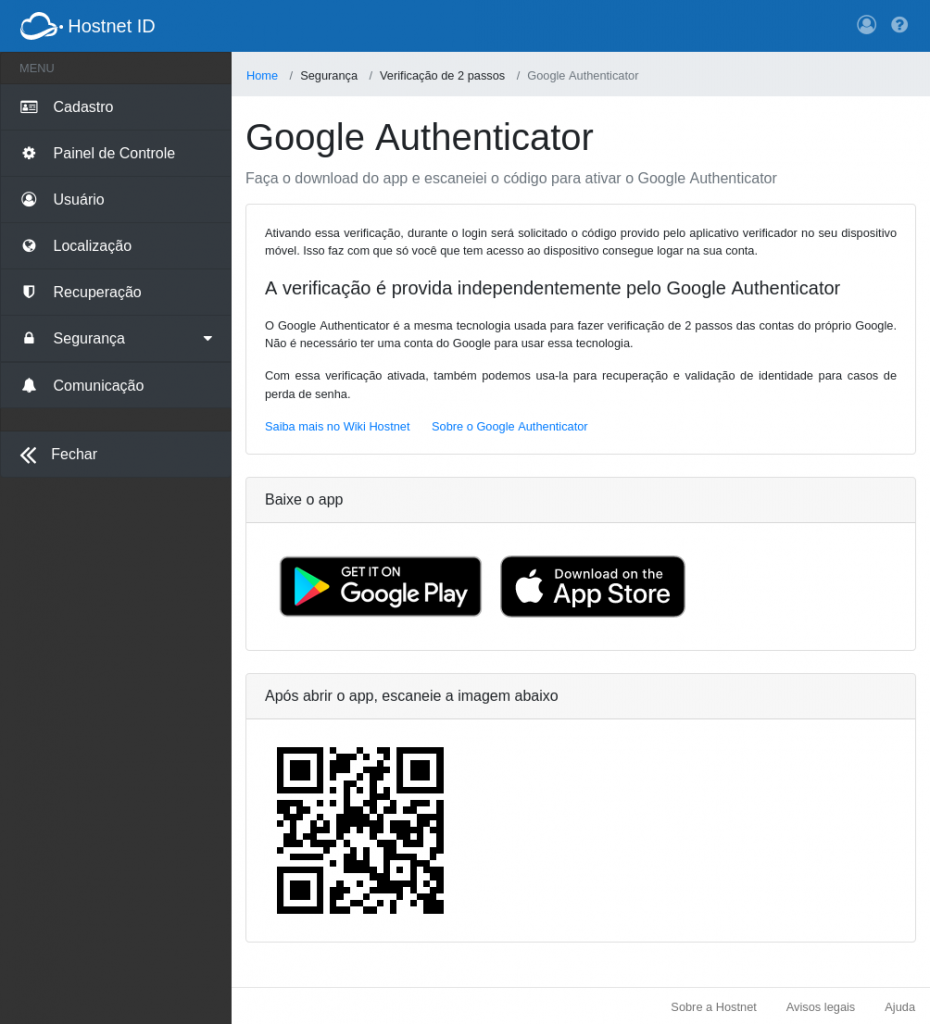 Verificação de 2 passos no Painel ( Google Authenticator ) - Central de ...